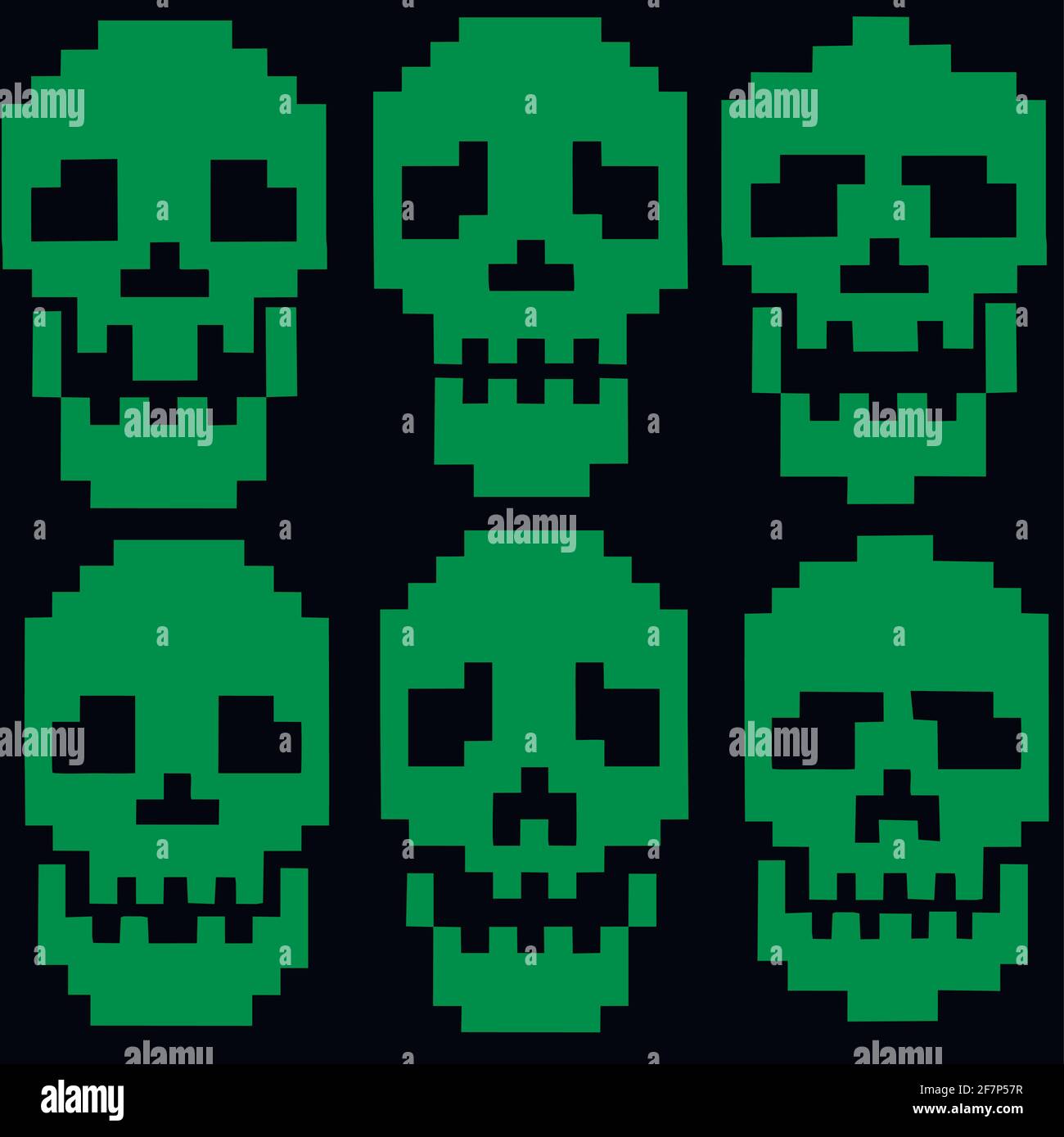 Pixel Skull Design