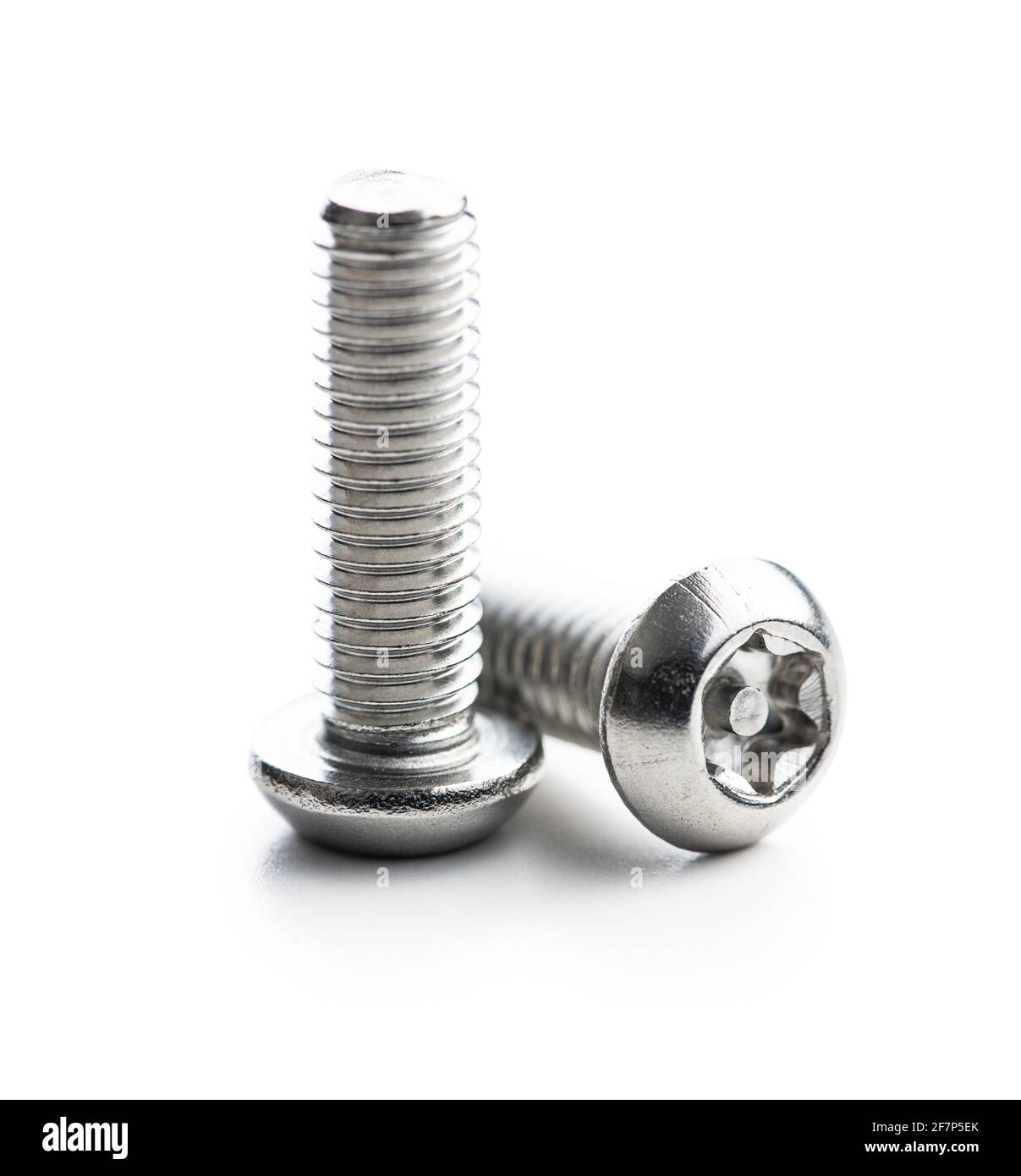 Stainless steel torx screws isolated on white background Stock Photo ...