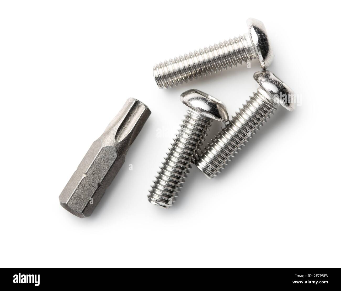 Stainless steel torx screws isolated on white background Stock Photo ...