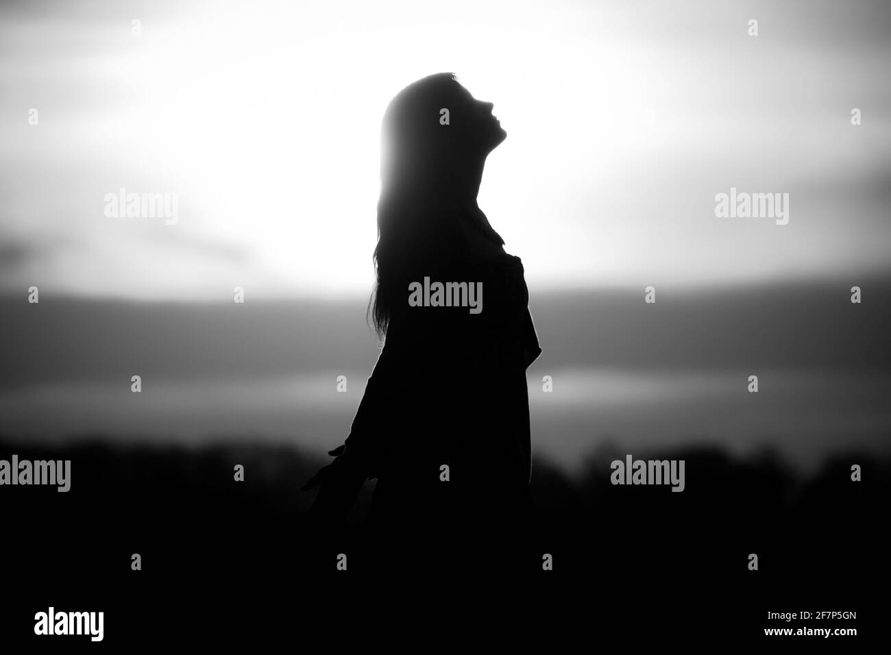 People spirit nature Black and White Stock Photos & Images - Alamy