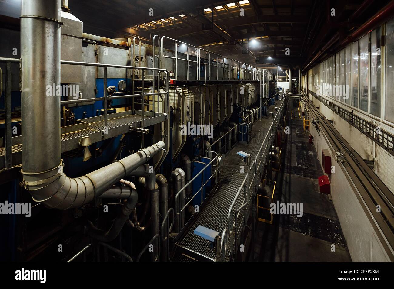 railing of the factory shop. fences for the safety of employees at work ...