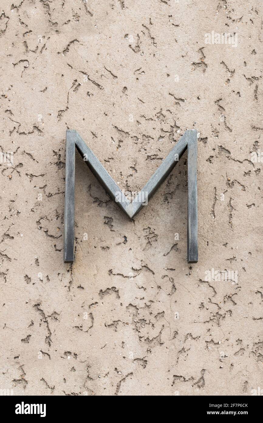 Big letter m hi-res stock photography and images - Alamy