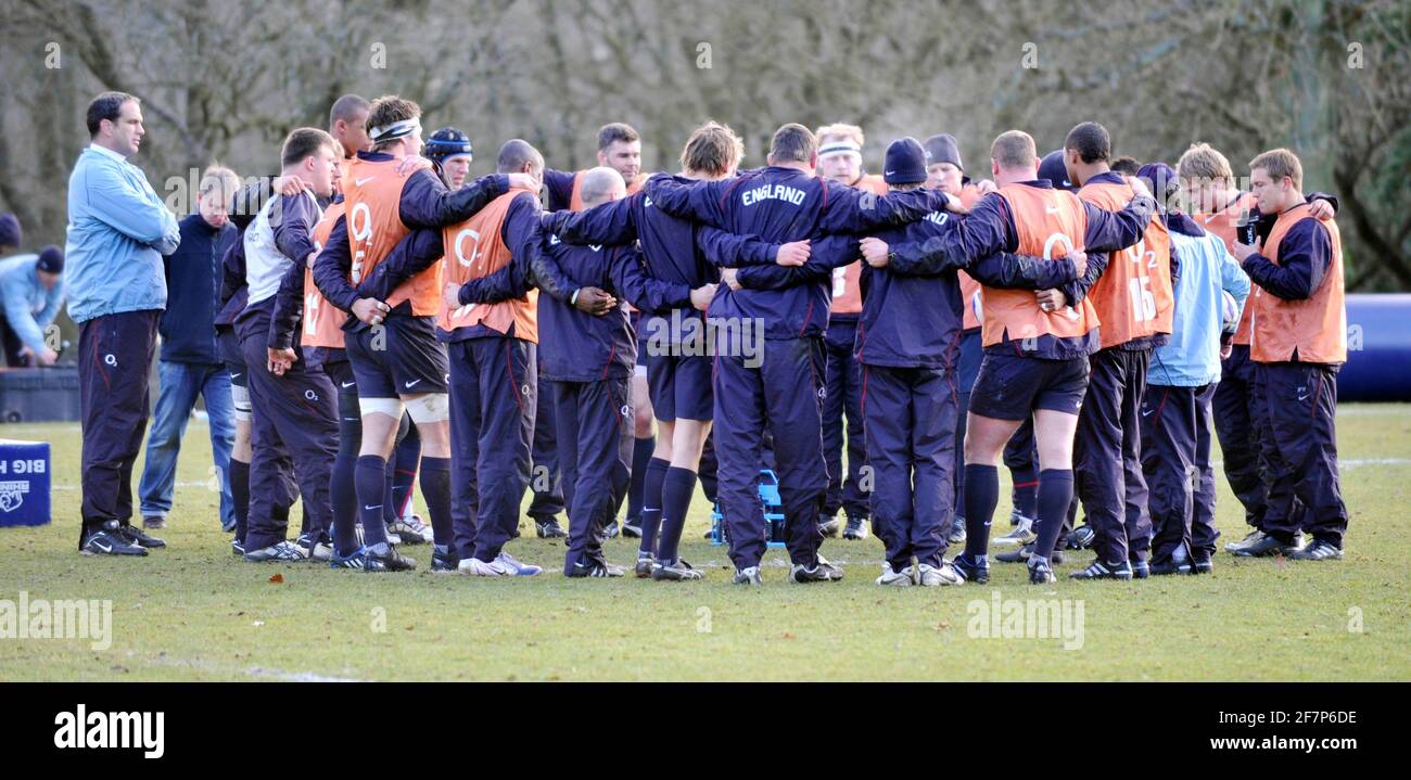 ENGLAND RUGBY TEAM TRAINING AT PENNYHILL PARK HOTEL FOR THEIR SIX ...