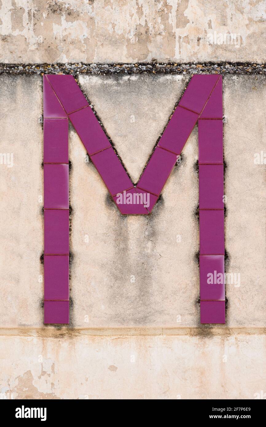 Big red letter m hi-res stock photography and images - Alamy