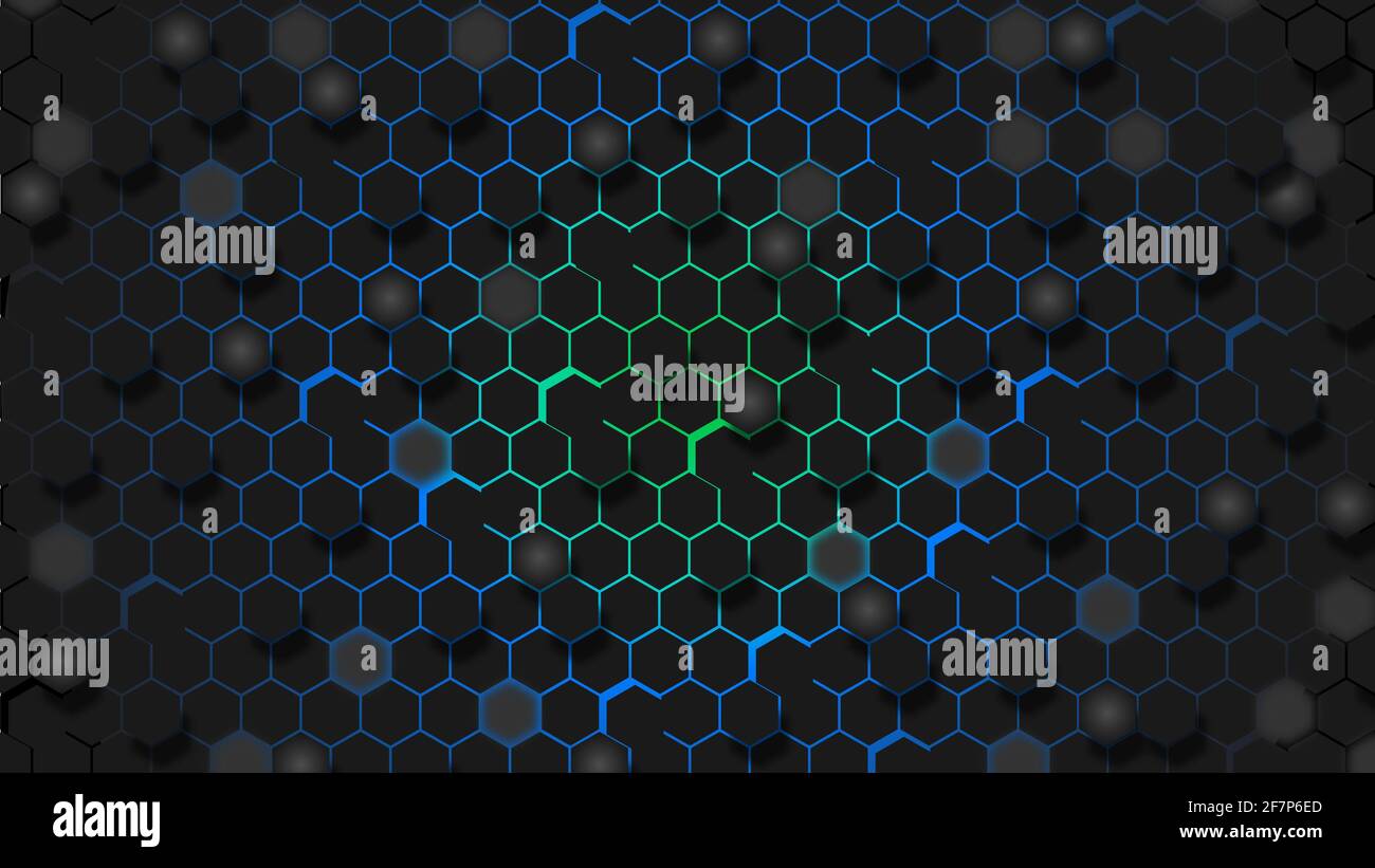 colorful 3D Hexagon Background Stock Photo - Alamy