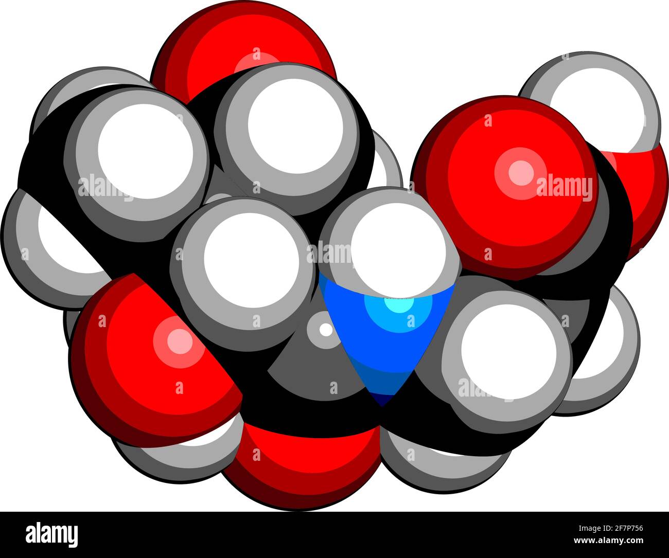 Vitamin B5 (pantothenic acid, pantothenate) molecule. 3D rendering ...