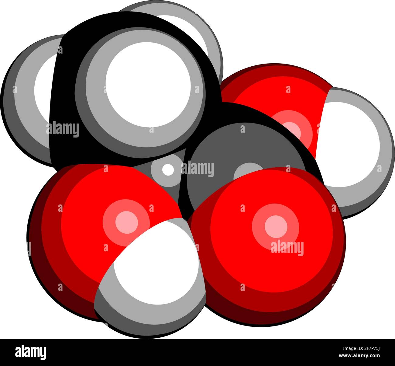 Lactic acid (L-lactic acid) milk sugar molecule. Building block of ...