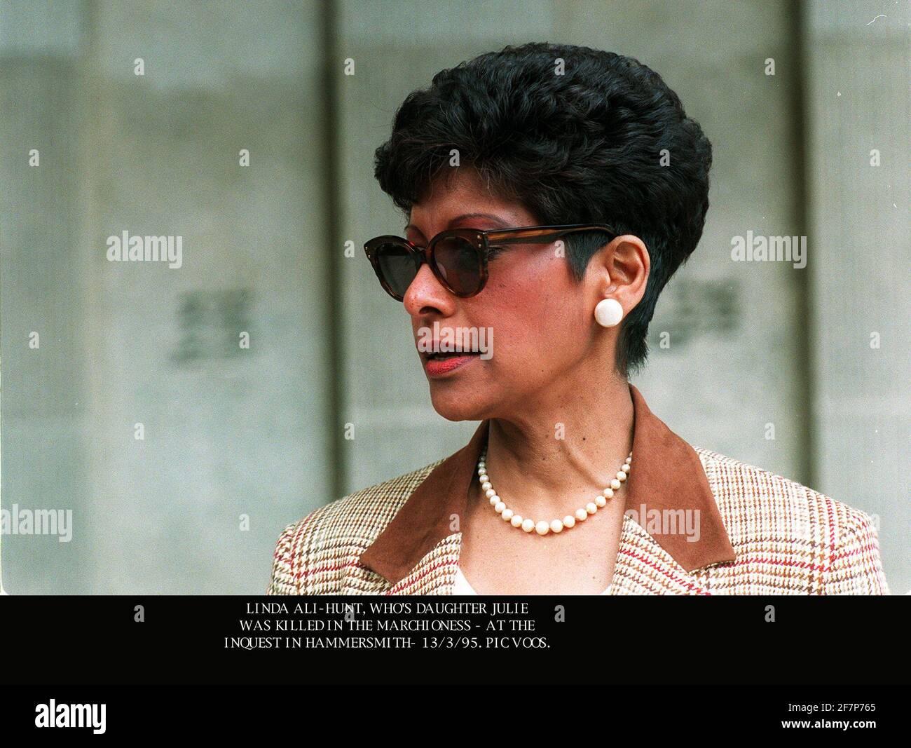 LINDA ALI HUNT WHO'S DAUGHTER JULIE WAS KILLED IN THE MARCHIONESS AT ...