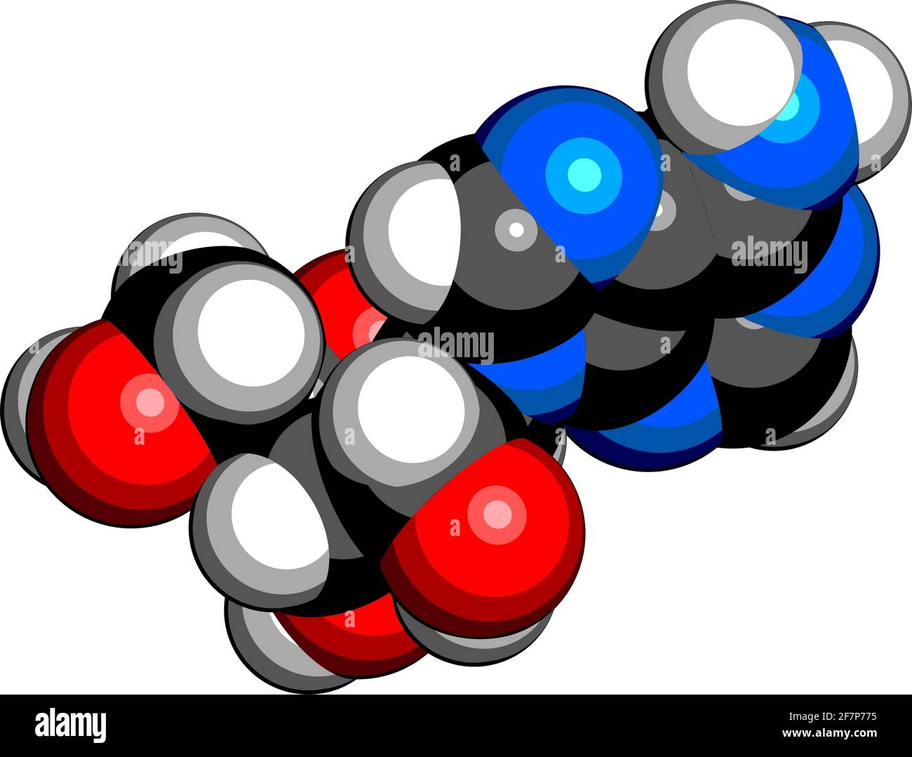 Adenosine (Ado) purine nucleoside molecule. Important component of ATP ...