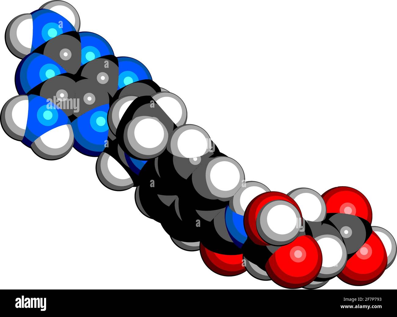 Methotrexate cancer chemotherapy and immunosuppressive drug molecule ...