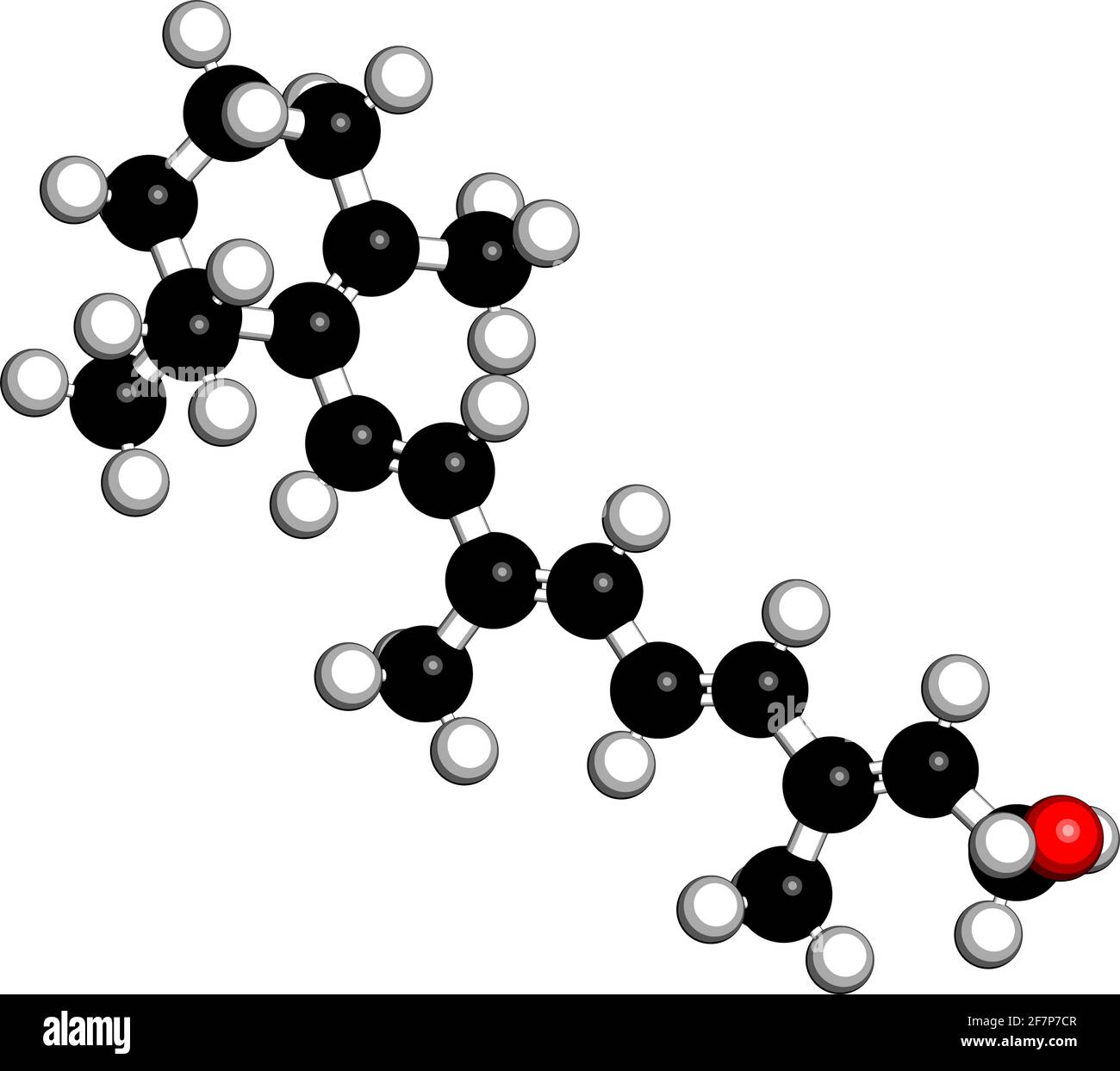 Retinyl palmitate vitamin supplement molecule. Ester of vitamin A ...