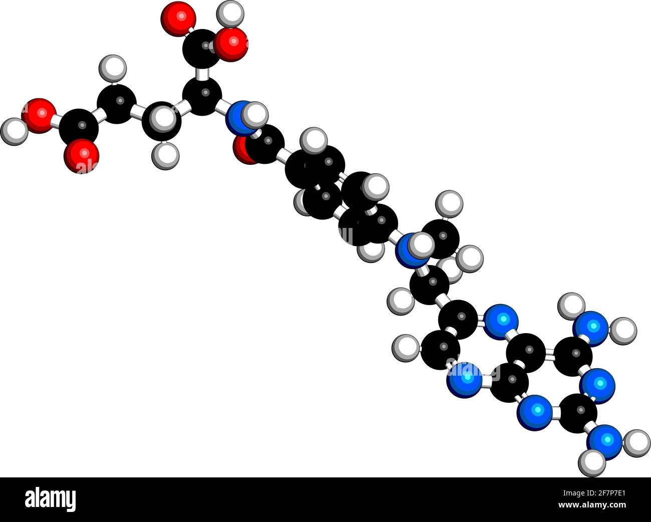 Methotrexate cancer chemotherapy and immunosuppressive drug molecule ...