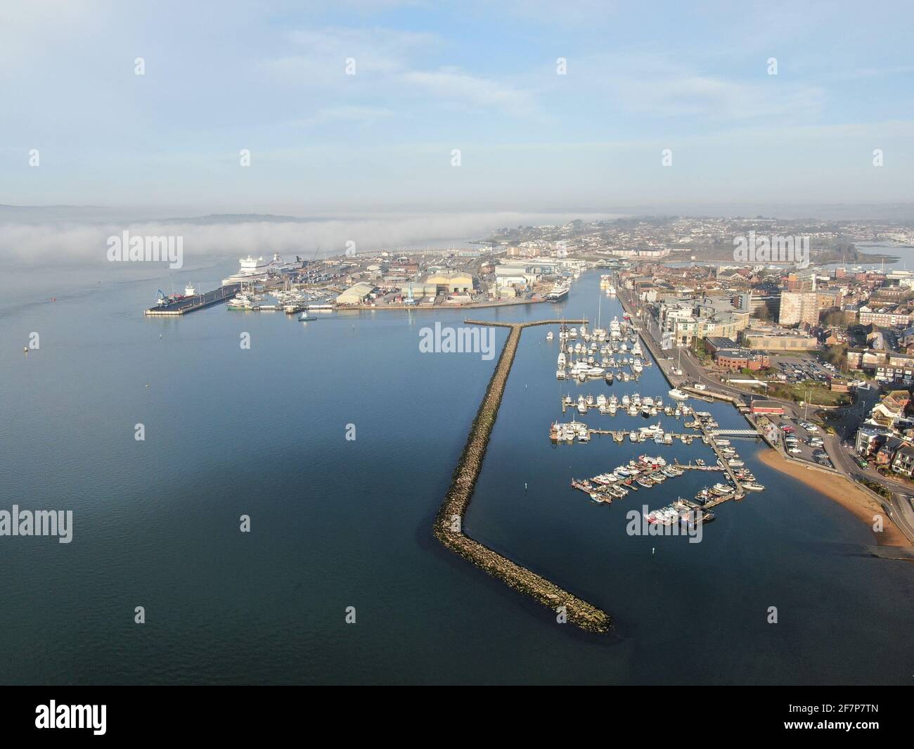 Poole harbour dorset aerial hi-res stock photography and images - Alamy