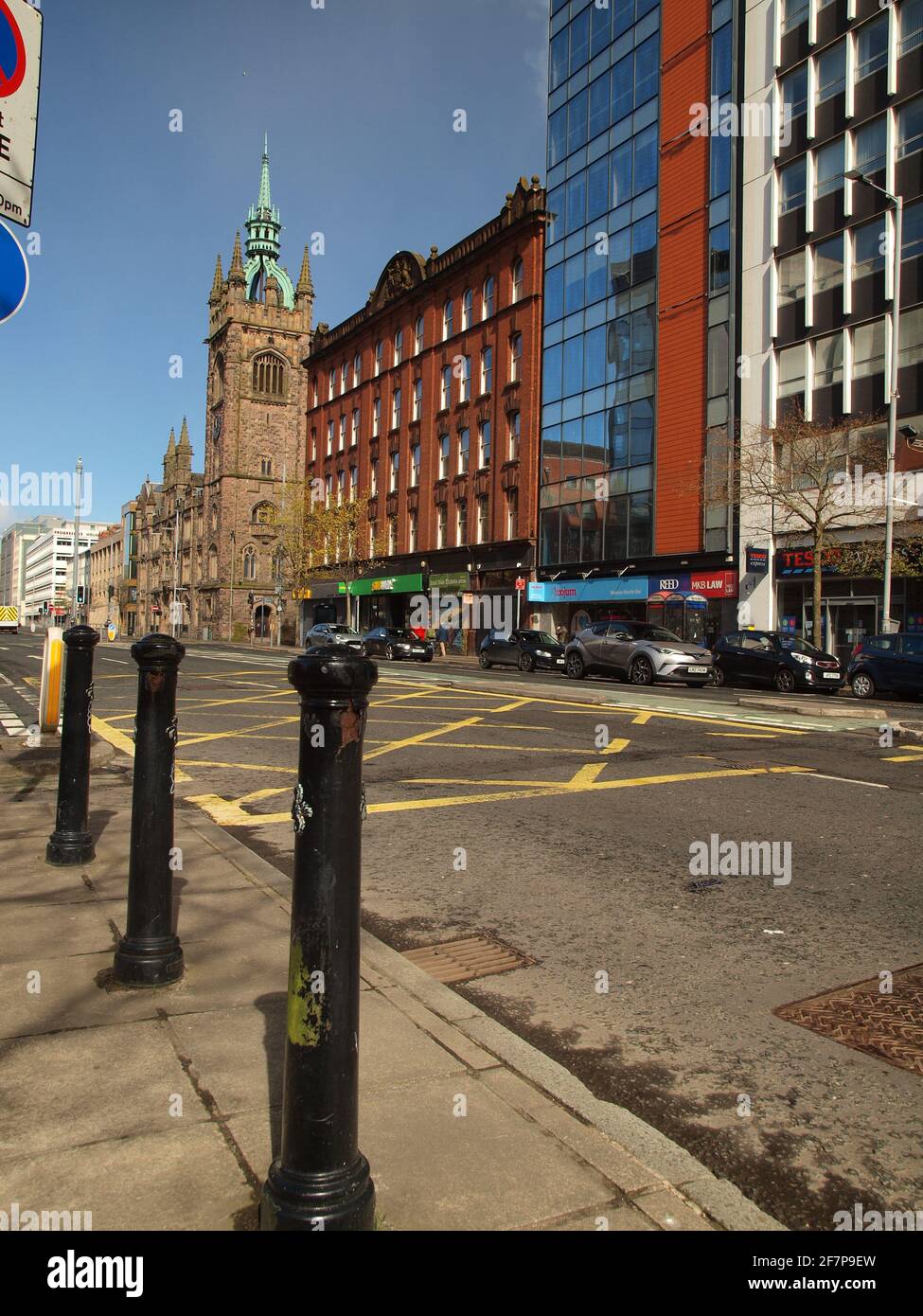 Great Victoria street Belfast street photography Stock Photo - Alamy