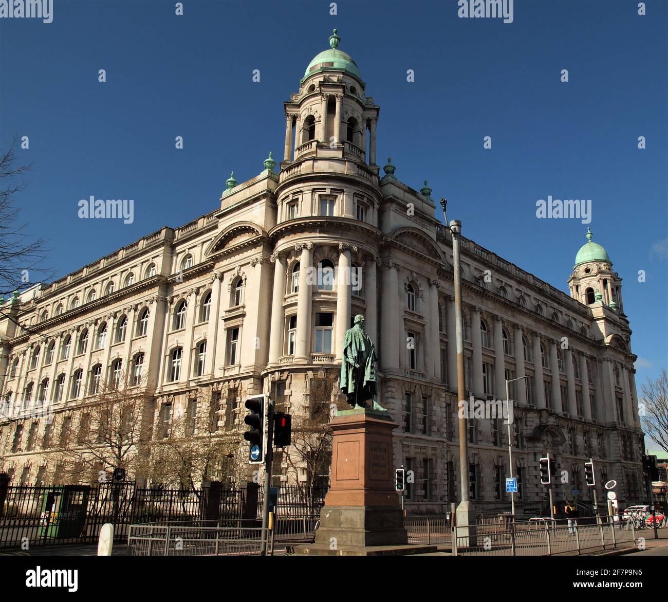 Belfast College of technology street photography Stock Photo - Alamy