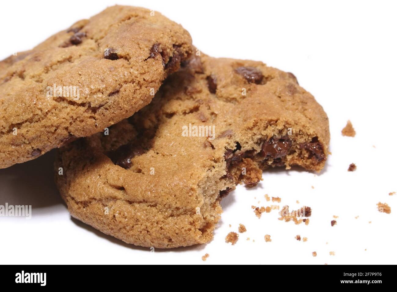 cookies with melted chocolate Stock Photo - Alamy