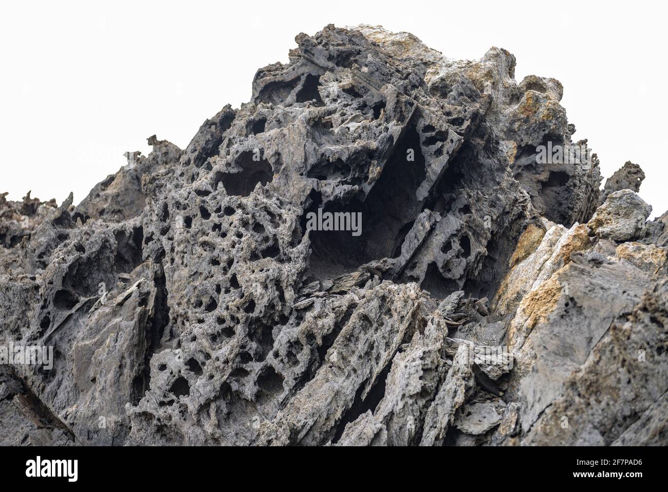 Rocks with original geological forms of Pla de Tudela, in Cap de Creus ...