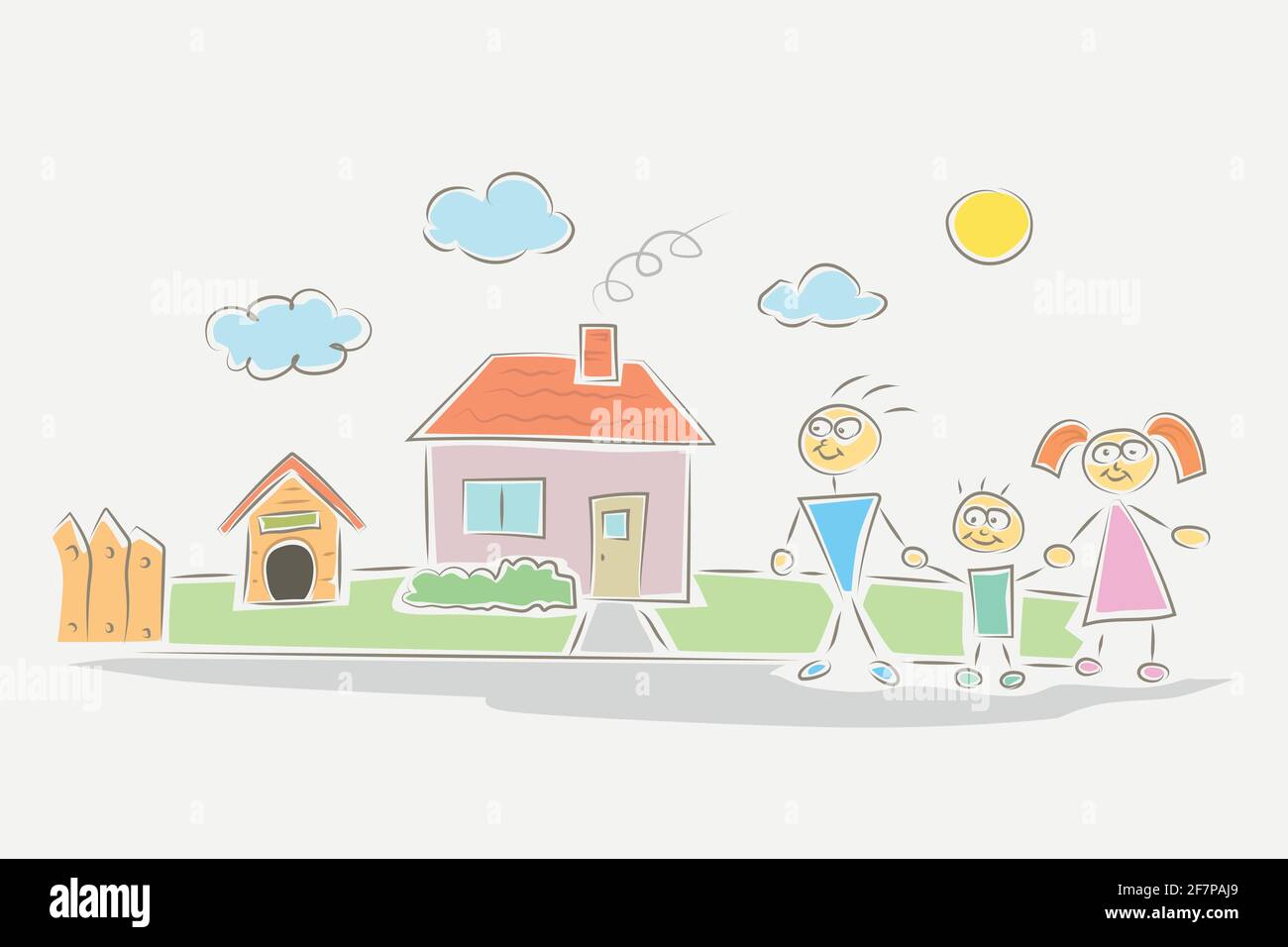 Home Drawing For Kids