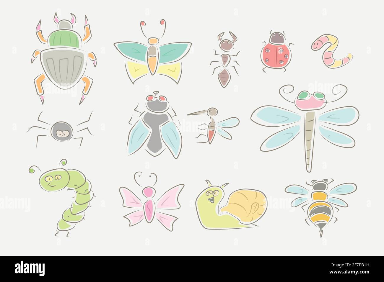 Insect on insects bug Stock Vector Images - Alamy