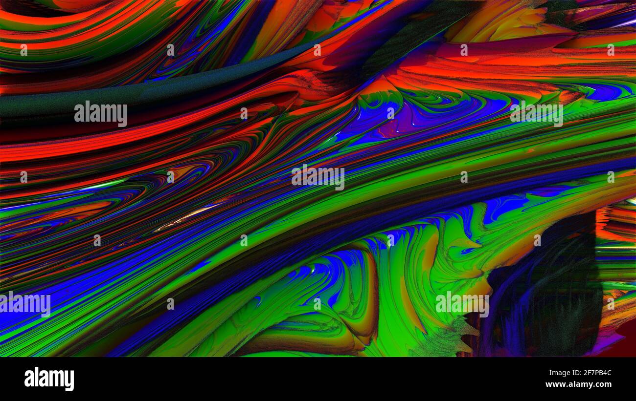 Picture of three-dimensional spaceship fractals in motion Stock Photo ...