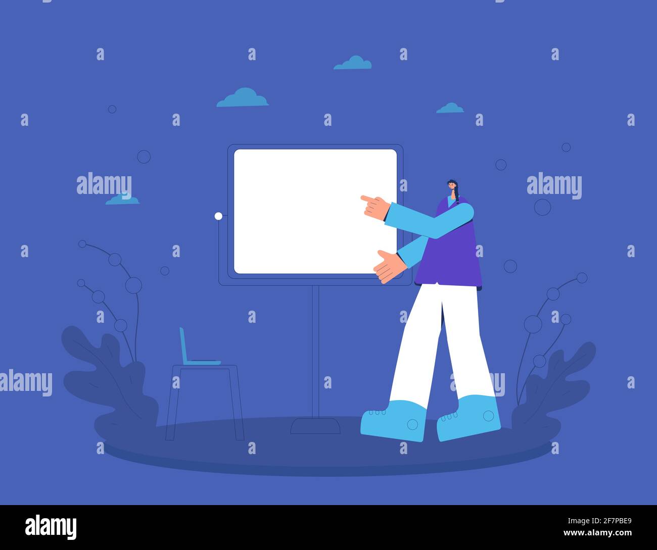 Giving a report Stock Vector Images - Alamy