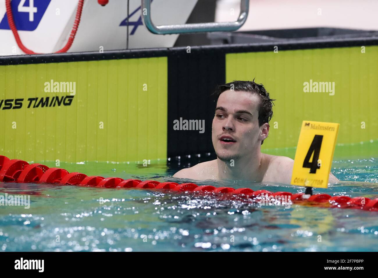EINDHOVEN, NETHERLANDS - APRIL 9: Peter John Stevens of Slovenia ...