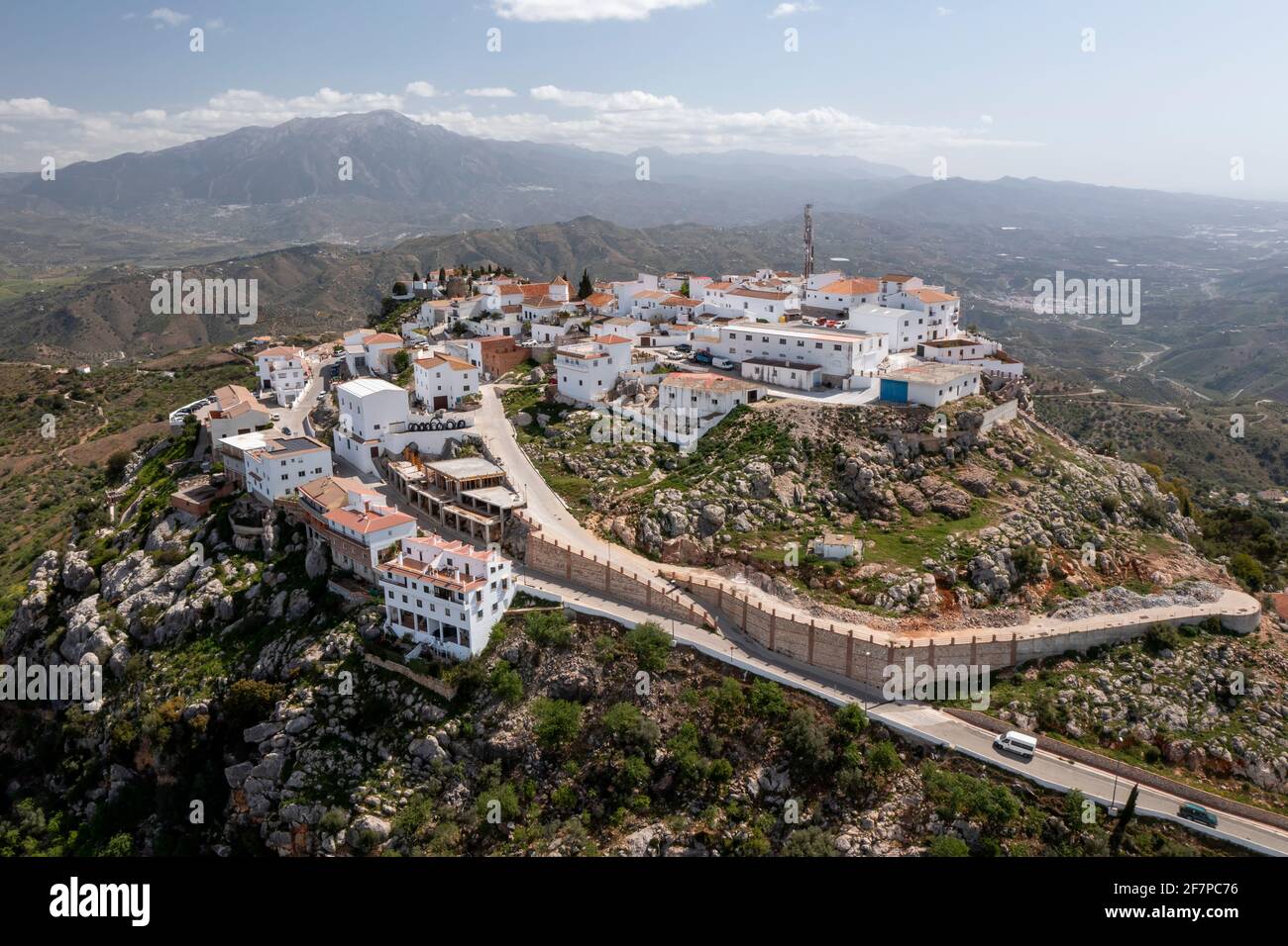 municipality of Comares in the Axarquia region of Malaga, Andalusia ...