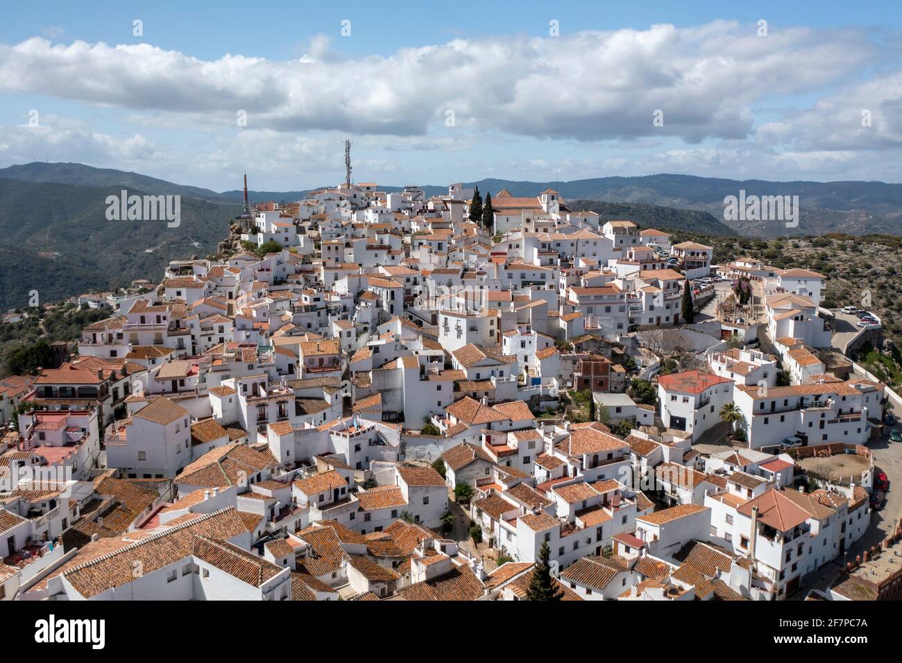 municipality of Comares in the Axarquia region of Malaga, Andalusia ...