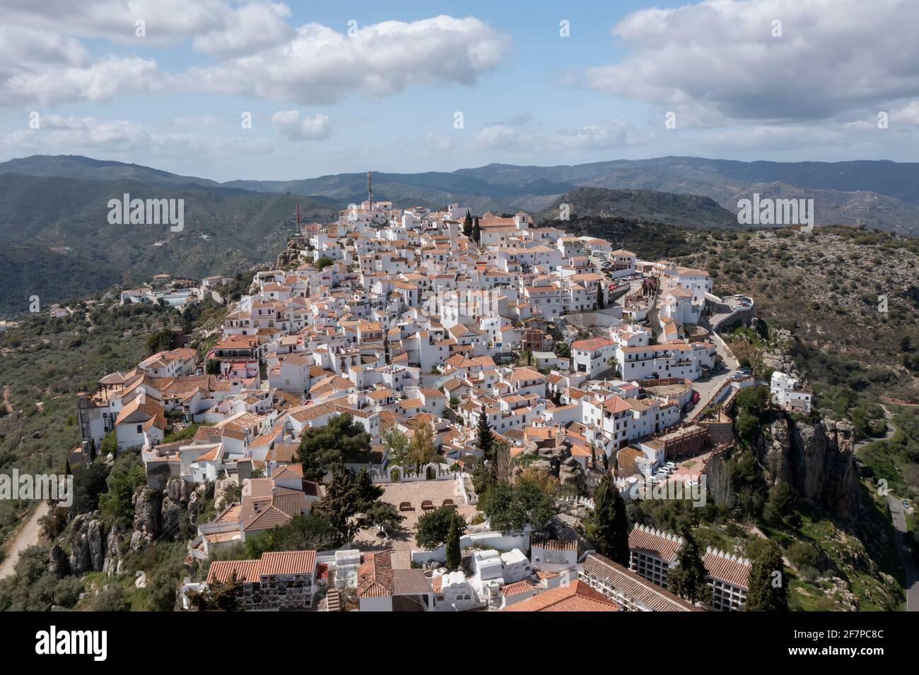 municipality of Comares in the Axarquia region of Malaga, Andalusia ...
