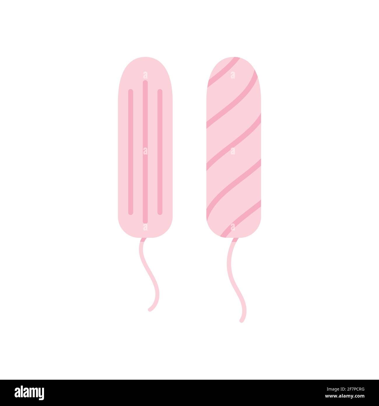 Hygienic tampon woman sanitary icon set isolated on white background ...