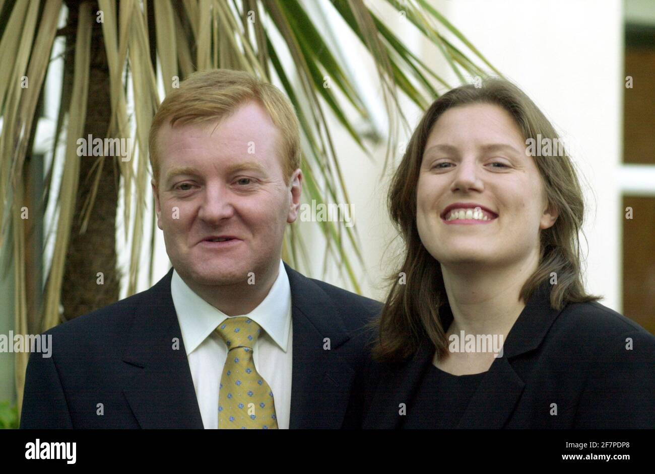 Charles Kennedy and his girlfiend Sarah Gurling on their way to a party ...