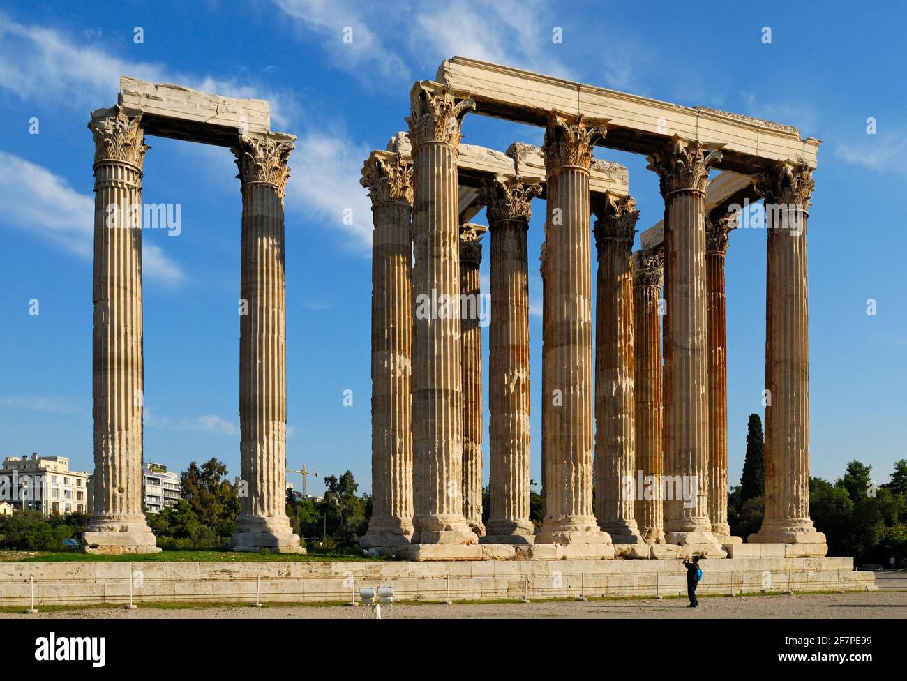 Temple of the Olympian Zeus, Olympieion, Athens, Greece, Europe Stock ...