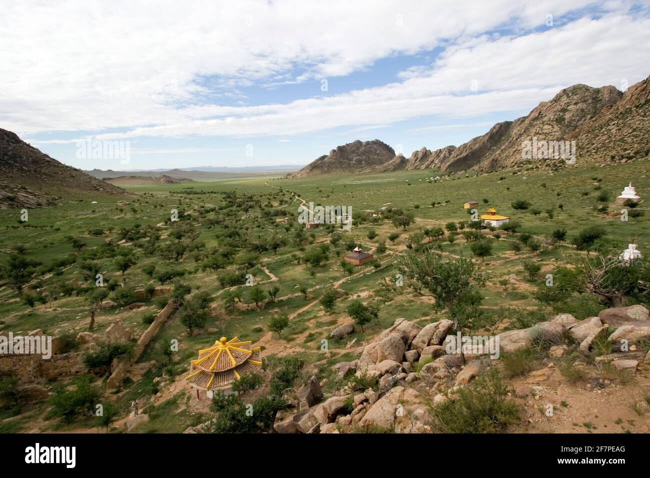 Natural landscape in Hogno Han valley Mongolia Stock Photo - Alamy