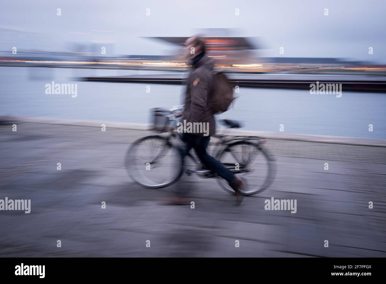 Train coming at downtown station in a motion Stock Photo - Alamy