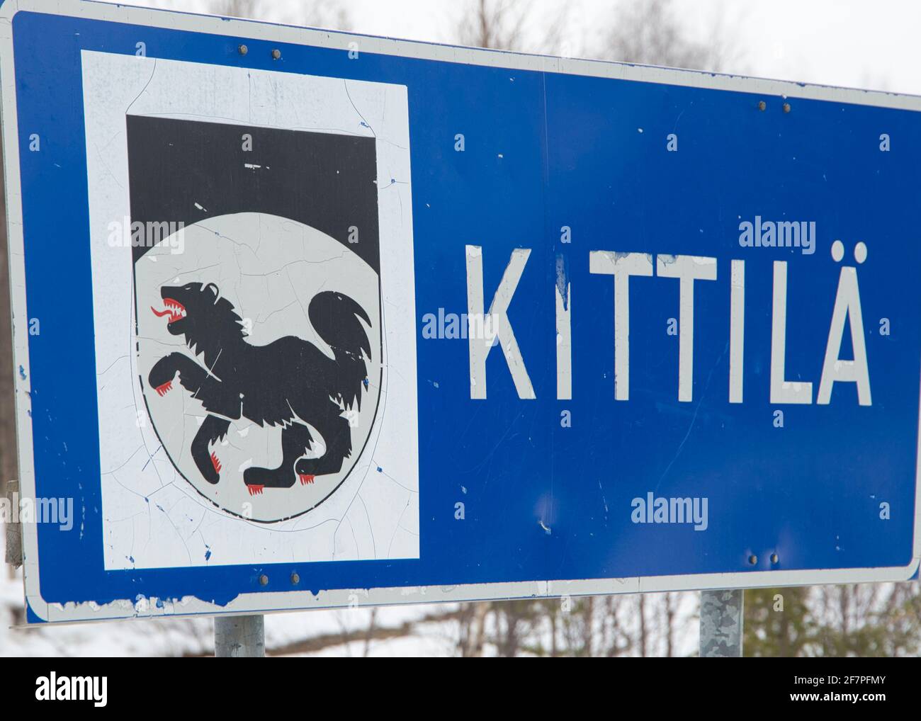 Coat of arms of Kittilä municipality in Lapland, Finland Stock Photo ...