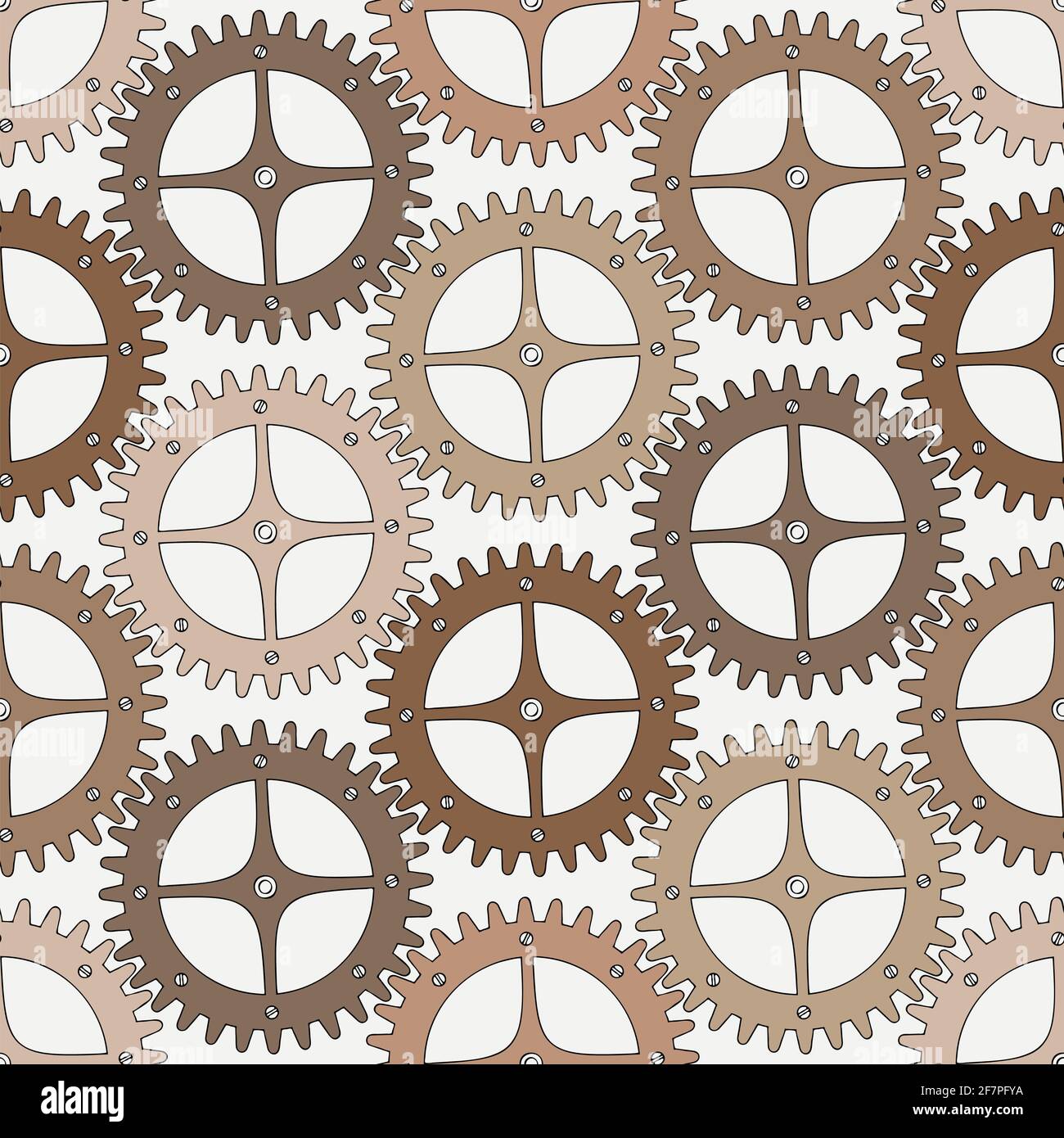 Vector illustration of a gear. Monochrome round gear elements of the ...