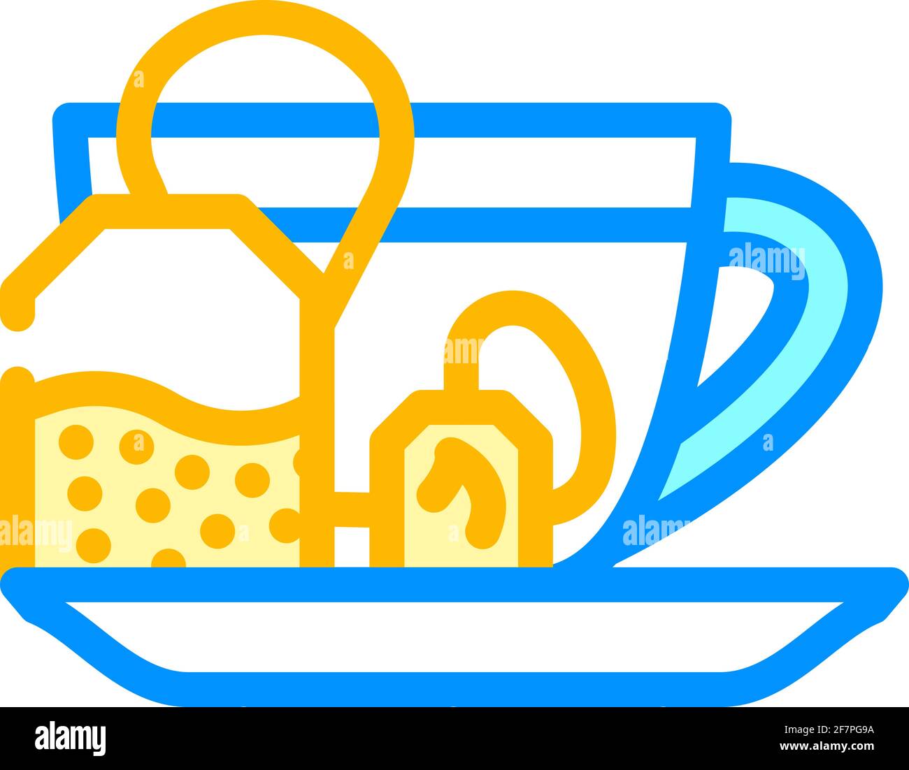 fat burning tea color icon vector illustration Stock Vector Image & Art ...