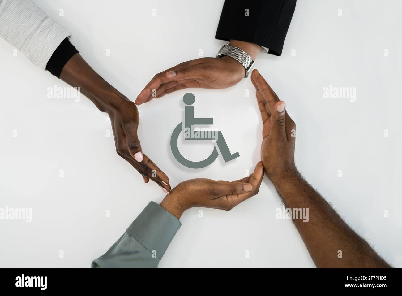 Business disabled person top view hi-res stock photography and images ...