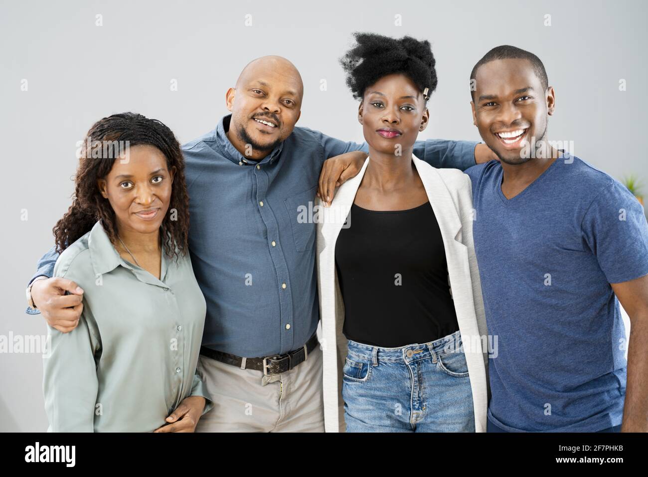 Group Of Happy African Friends People Together Stock Photo - Alamy