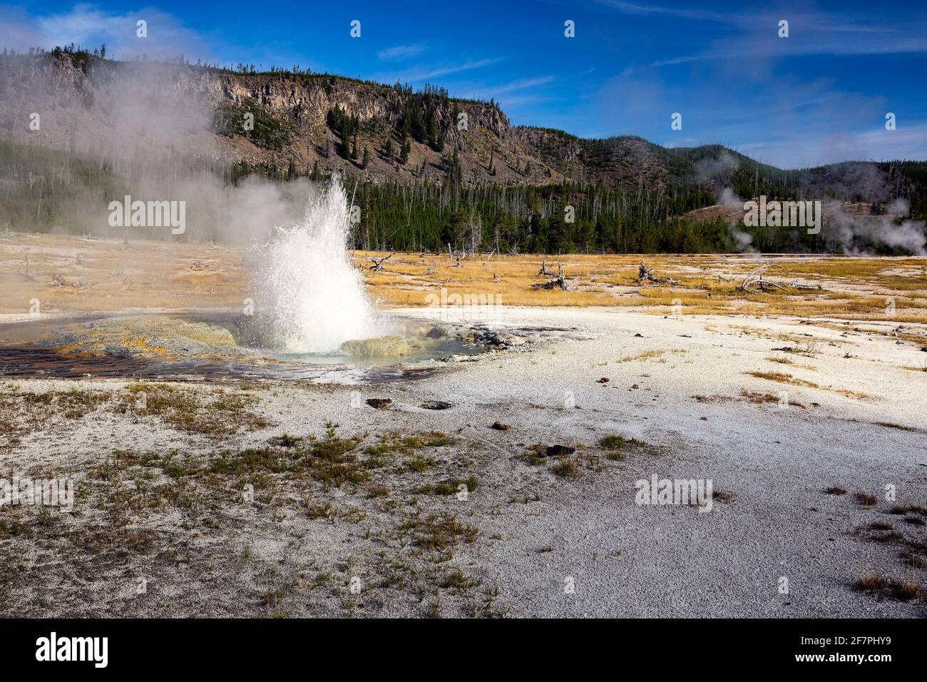 Yellowstone geyser basin winter hi-res stock photography and images - Alamy