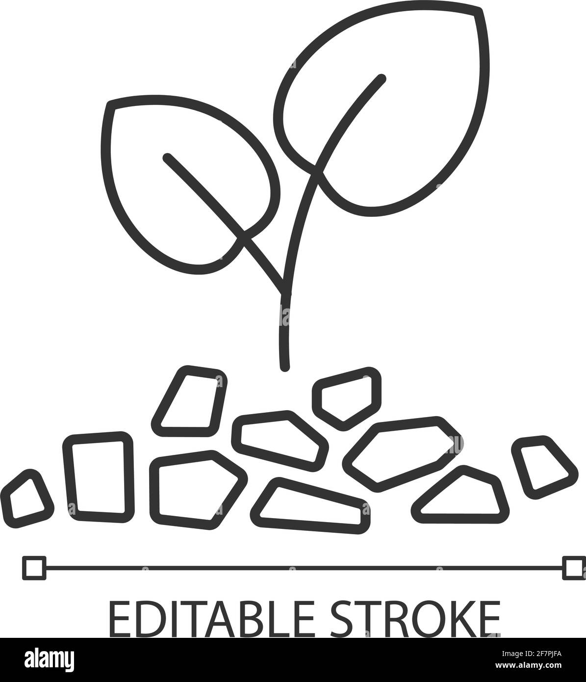 Mulch linear icon Stock Vector Image & Art - Alamy