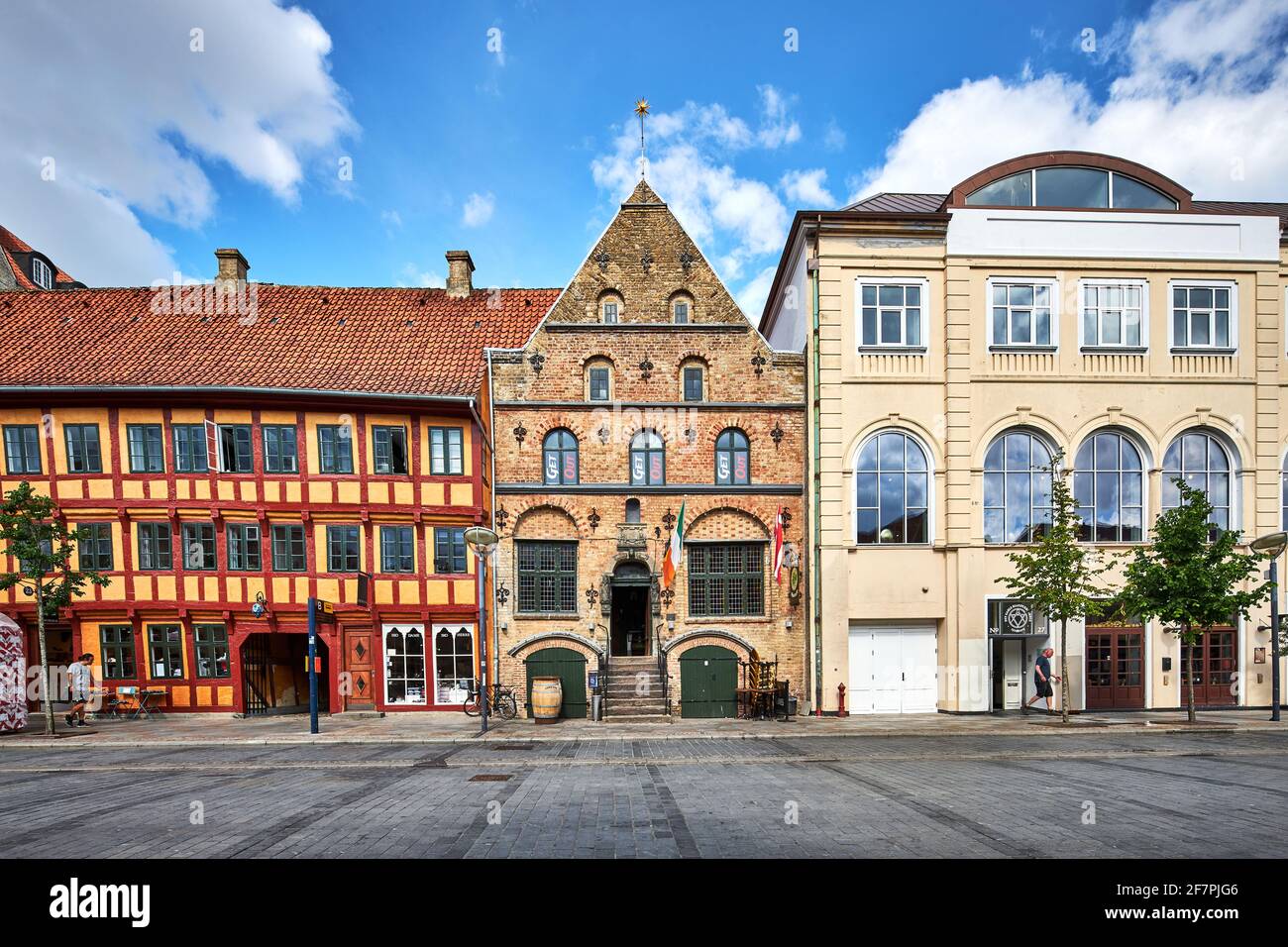 old irish bar in denmark by main street Stock Photo - Alamy