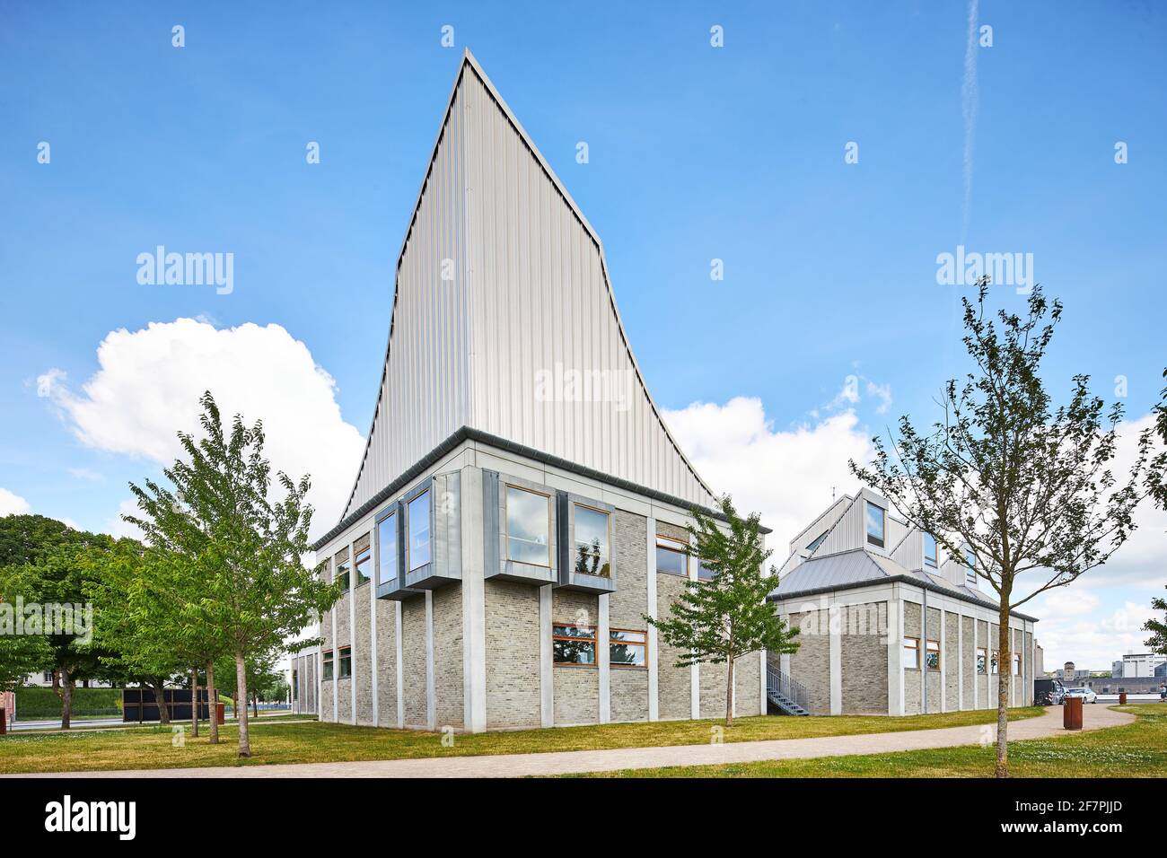a modern and interesting new building in denmark Stock Photo - Alamy
