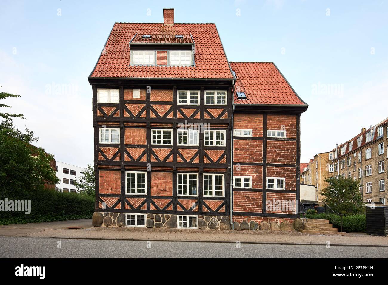 a beautiful brown building structure with details Stock Photo - Alamy