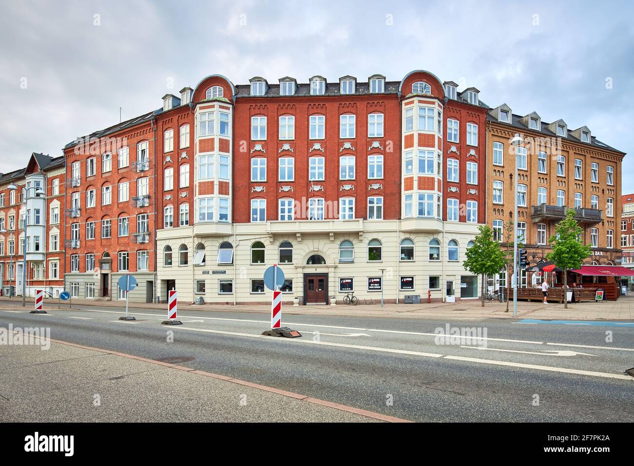 a beautiful brown building structure with details Stock Photo - Alamy