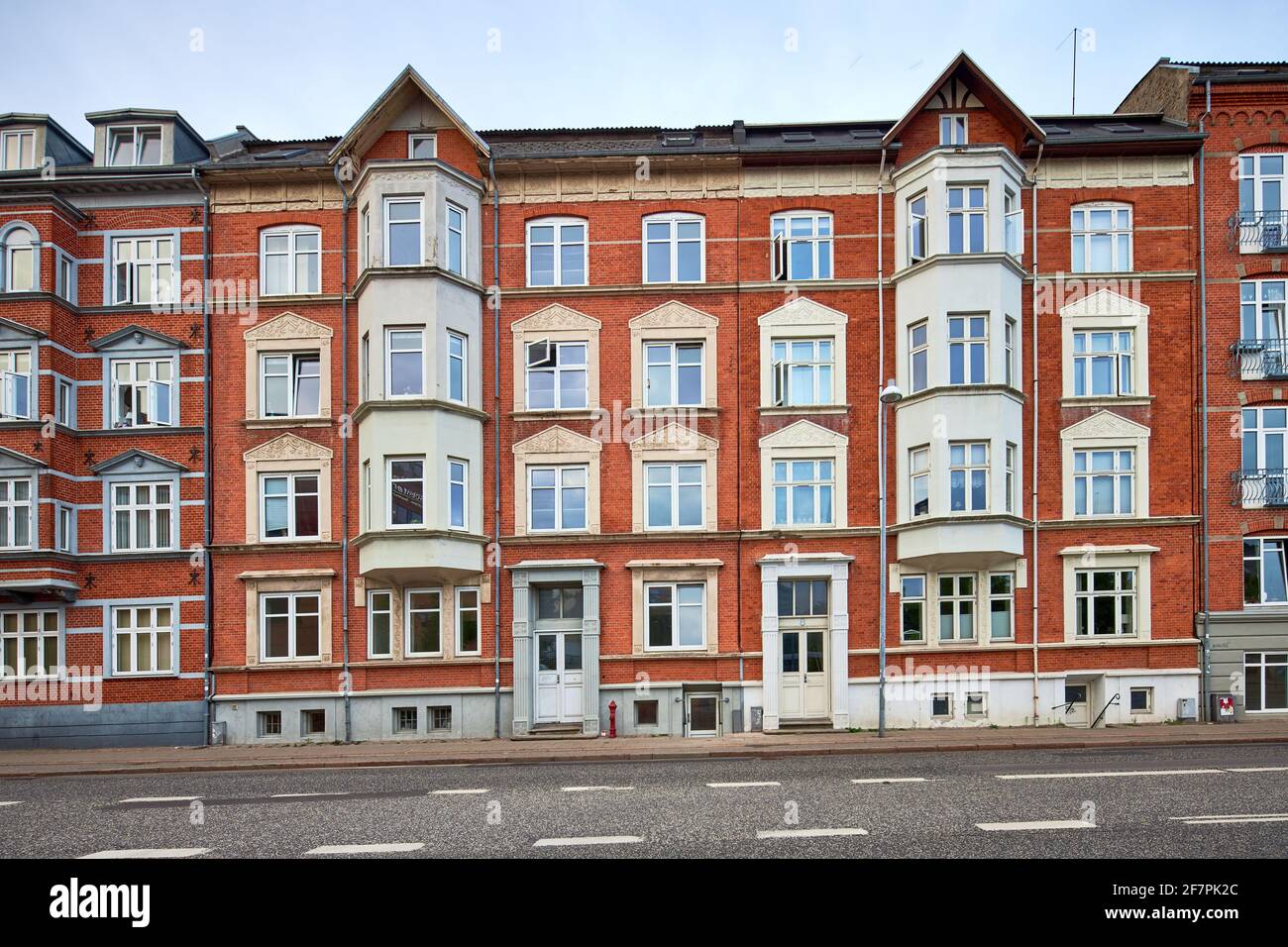 a beautiful brown building structure with details Stock Photo - Alamy