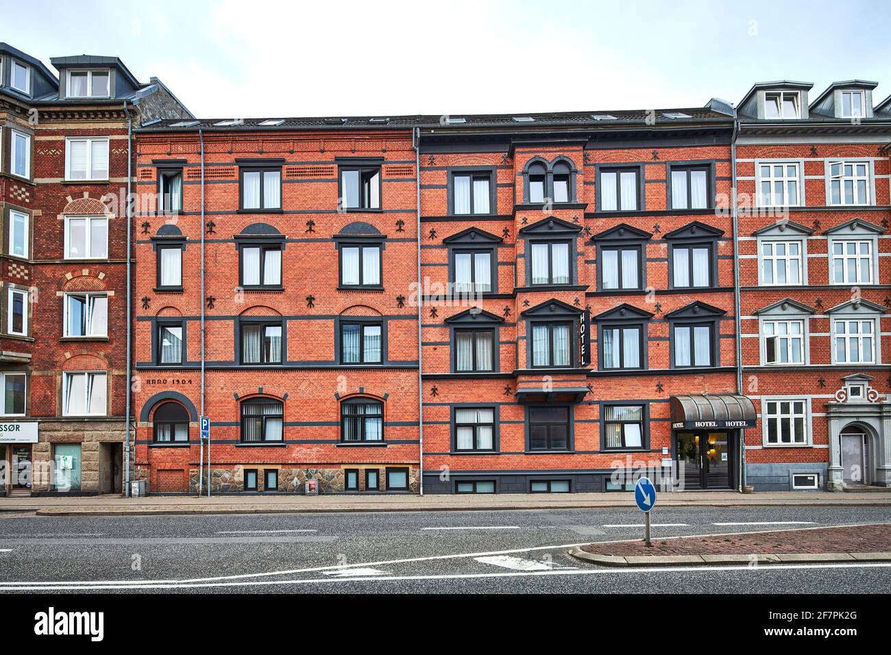 a beautiful brown building structure with details Stock Photo - Alamy