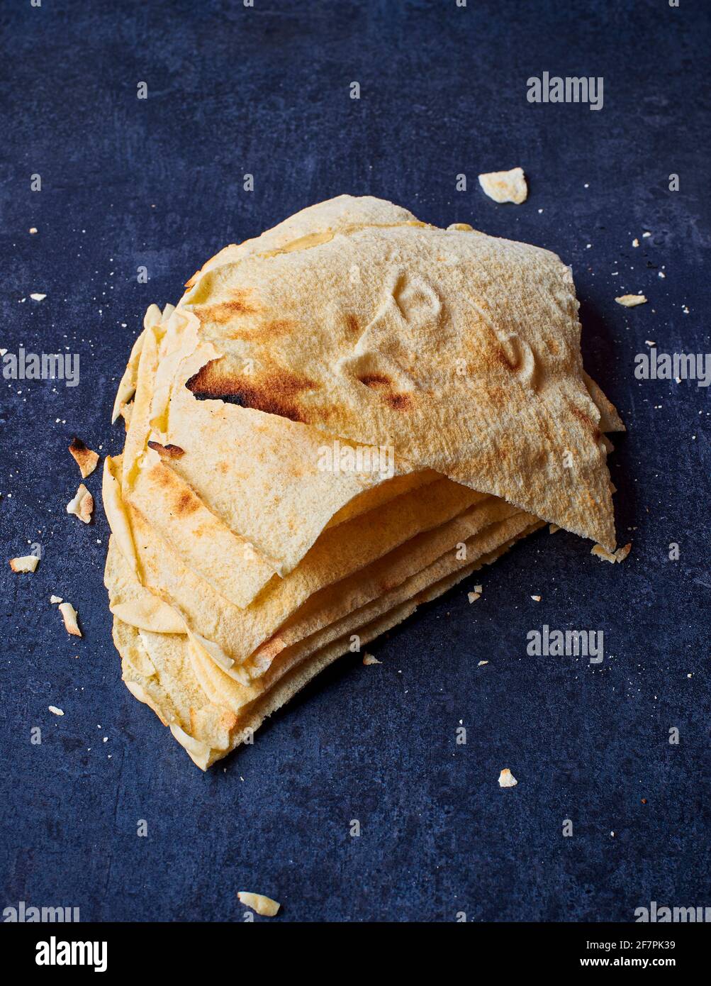 Pane Carasau bread, also called Carta da Musica bread (sheet music ...