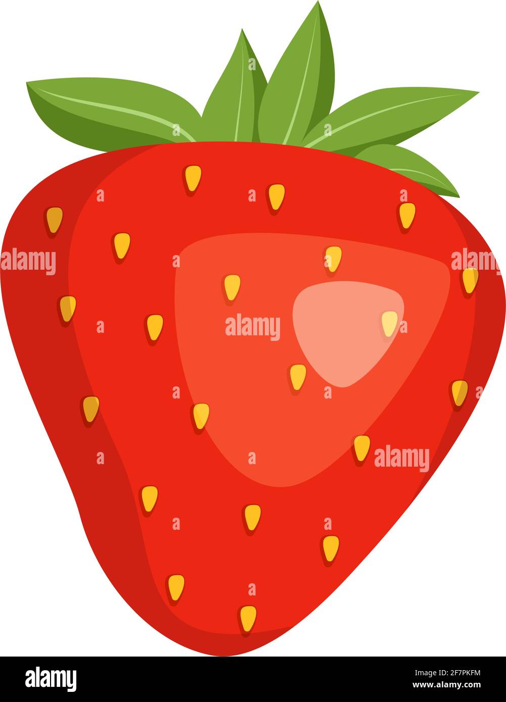 Strawberry red berry icon. Sweet tasty food and snack. Natural product ...