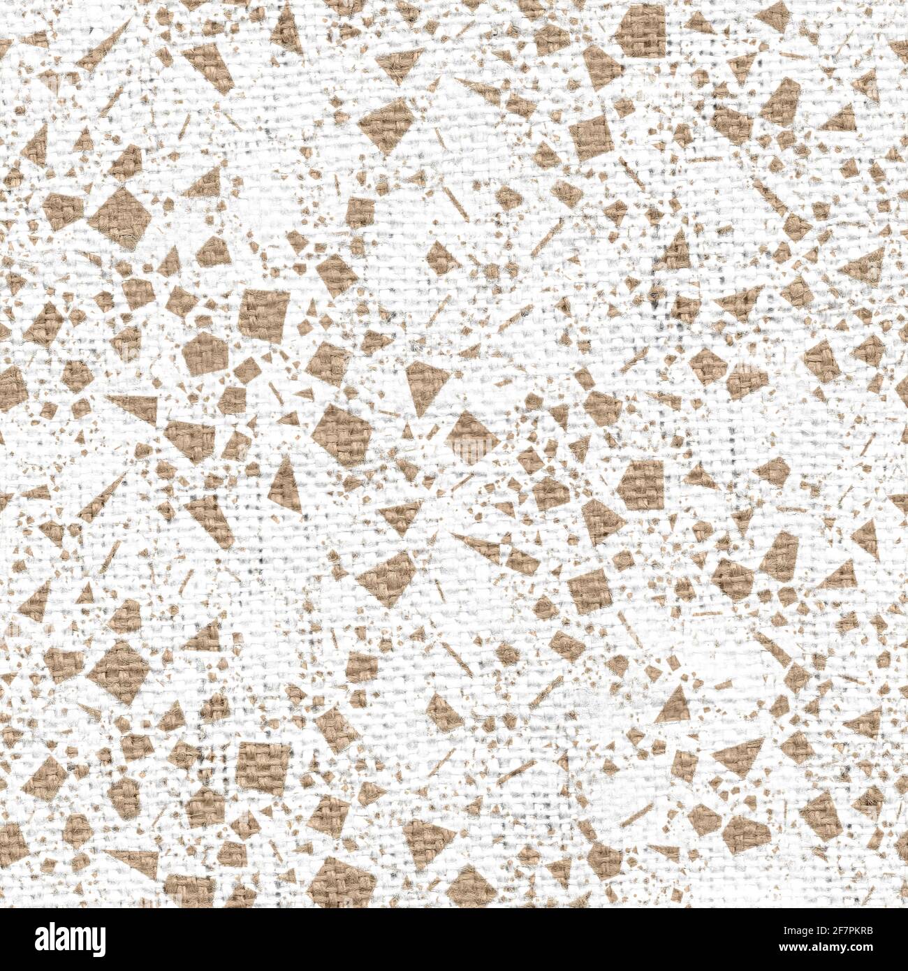 Seamless burlap with white paint pattern overlay Stock Photo - Alamy
